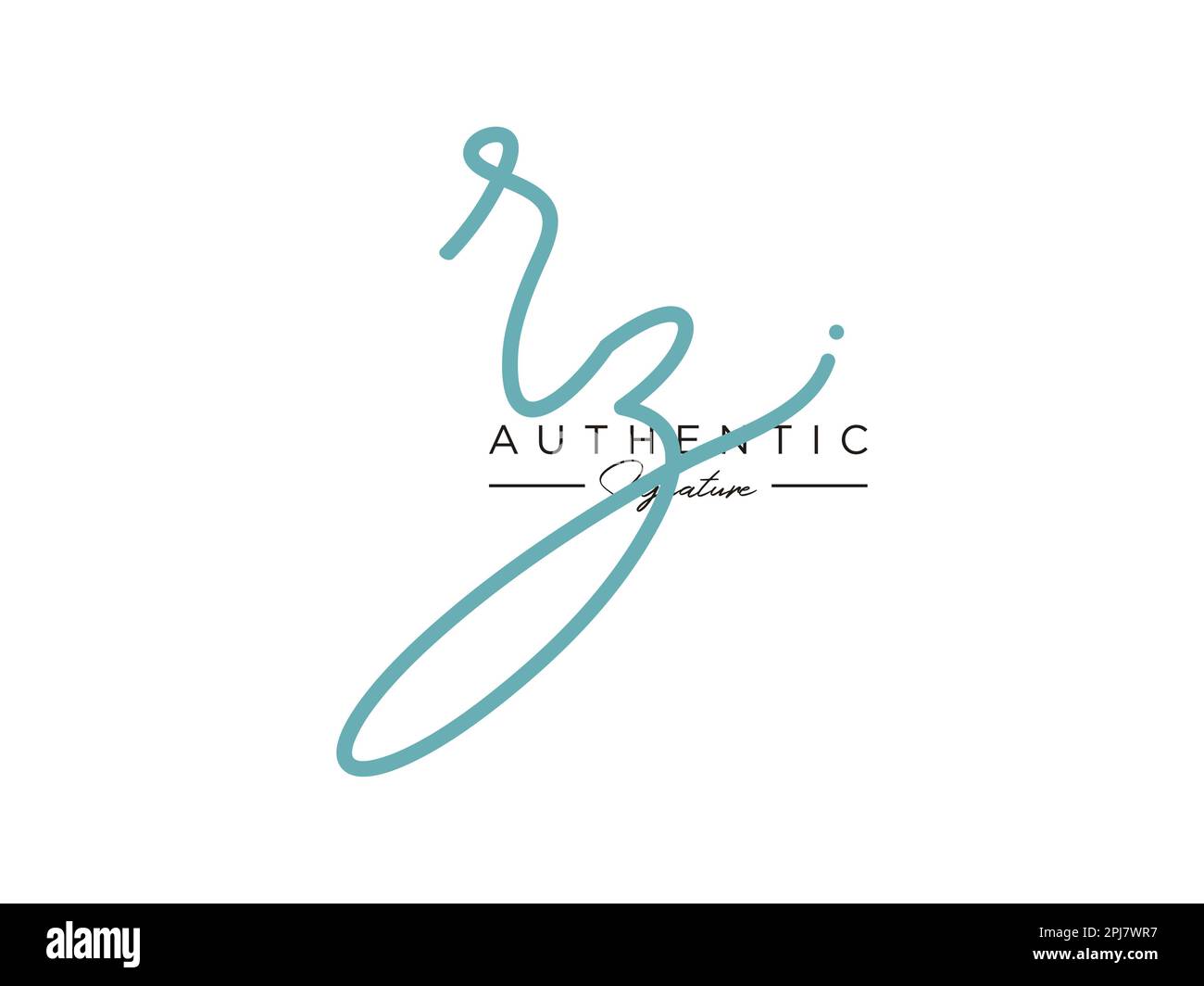 RZ Signature Logo Template Vector Stock Vector Image & Art - Alamy