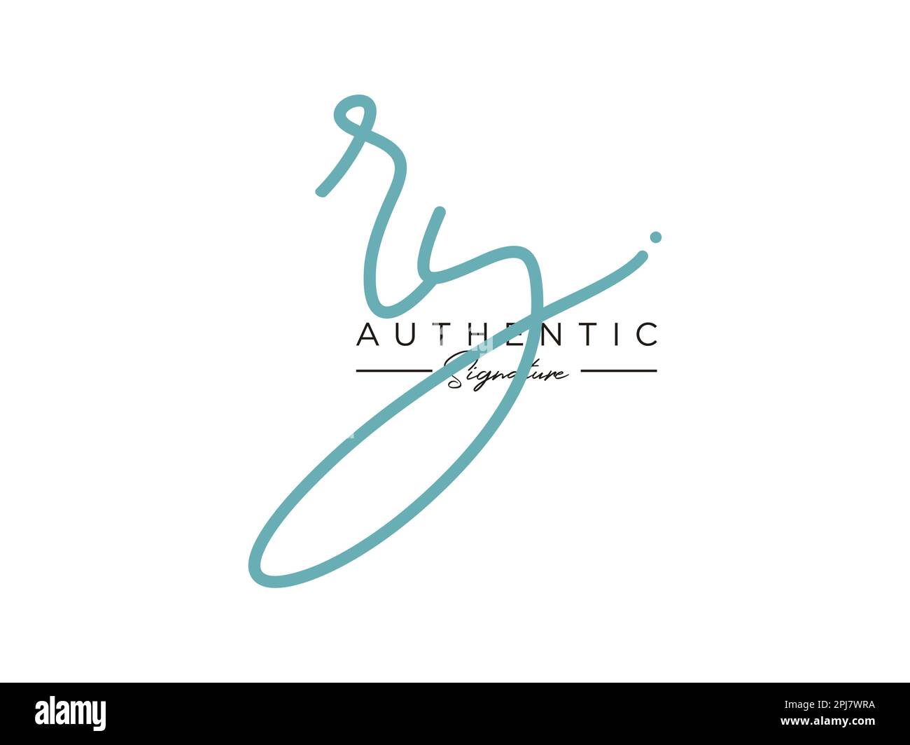RY Signature Logo Template Vector Stock Vector Image & Art - Alamy