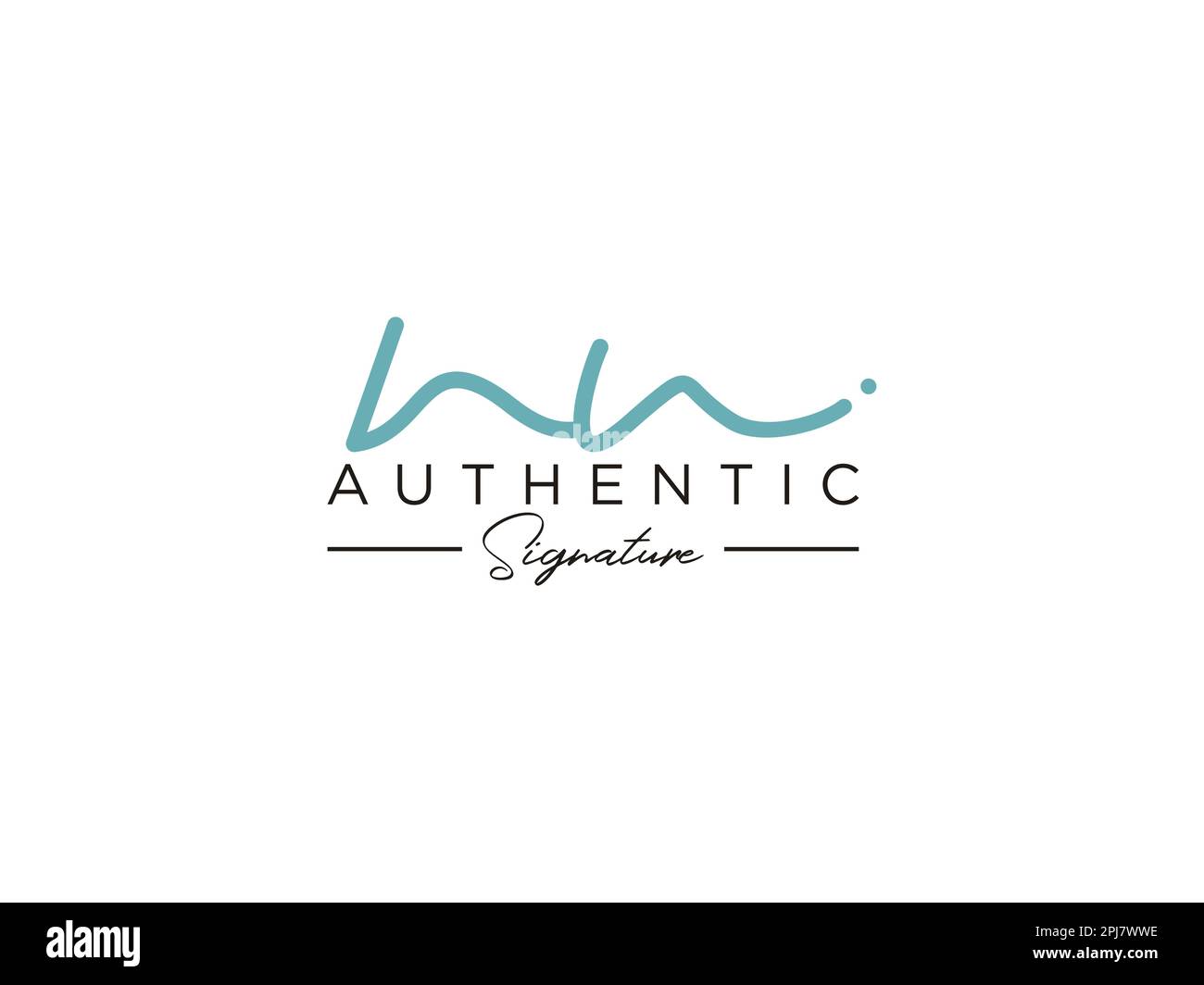 NU Signature Logo Template Vector Stock Vector Image & Art - Alamy