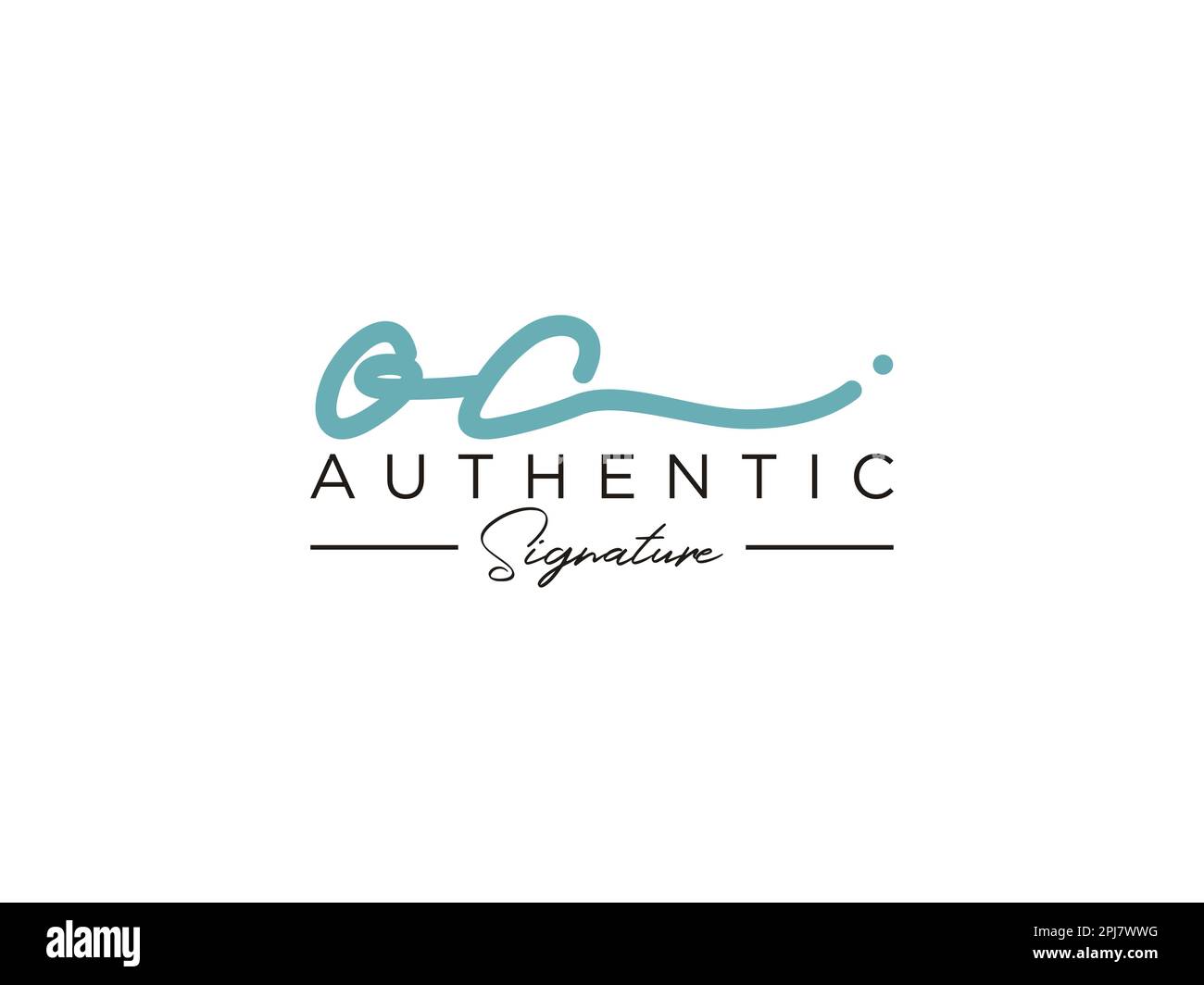 OA Signature Logo Template Vector Stock Vector Image & Art - Alamy