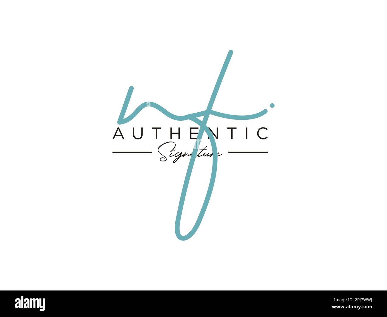 NF Signature Logo Template Vector Stock Vector Image & Art - Alamy