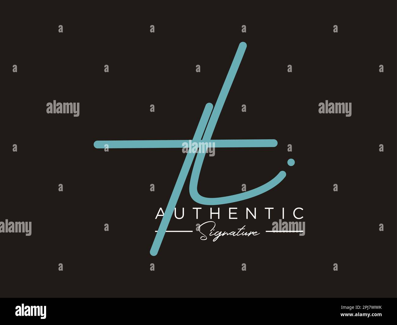 TL Signature Logo Template Vector Stock Vector Image & Art - Alamy