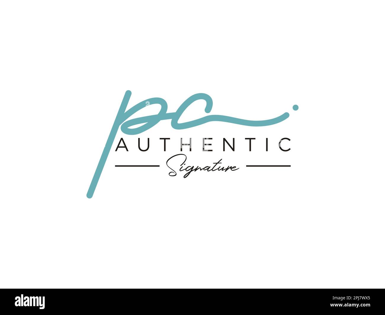 PA Signature Logo Template Vector Stock Vector Image & Art - Alamy