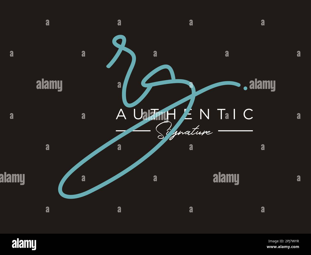 RG Signature Logo Template Vector Stock Vector Image & Art - Alamy