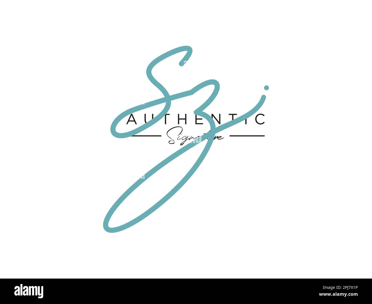 SZ Signature Logo Template Vector Stock Vector Image & Art - Alamy