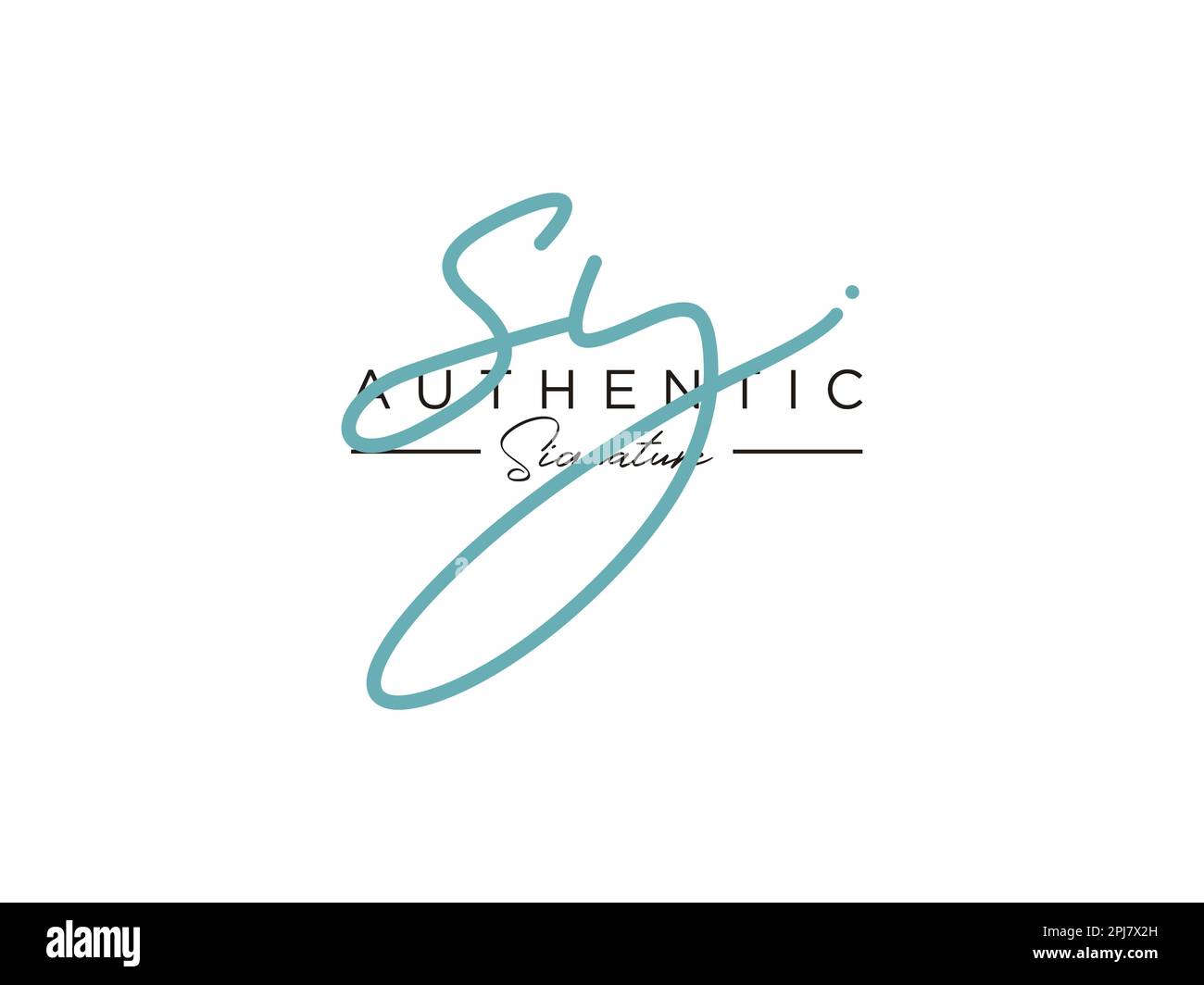 SY Signature Logo Template Vector Stock Vector Image & Art - Alamy