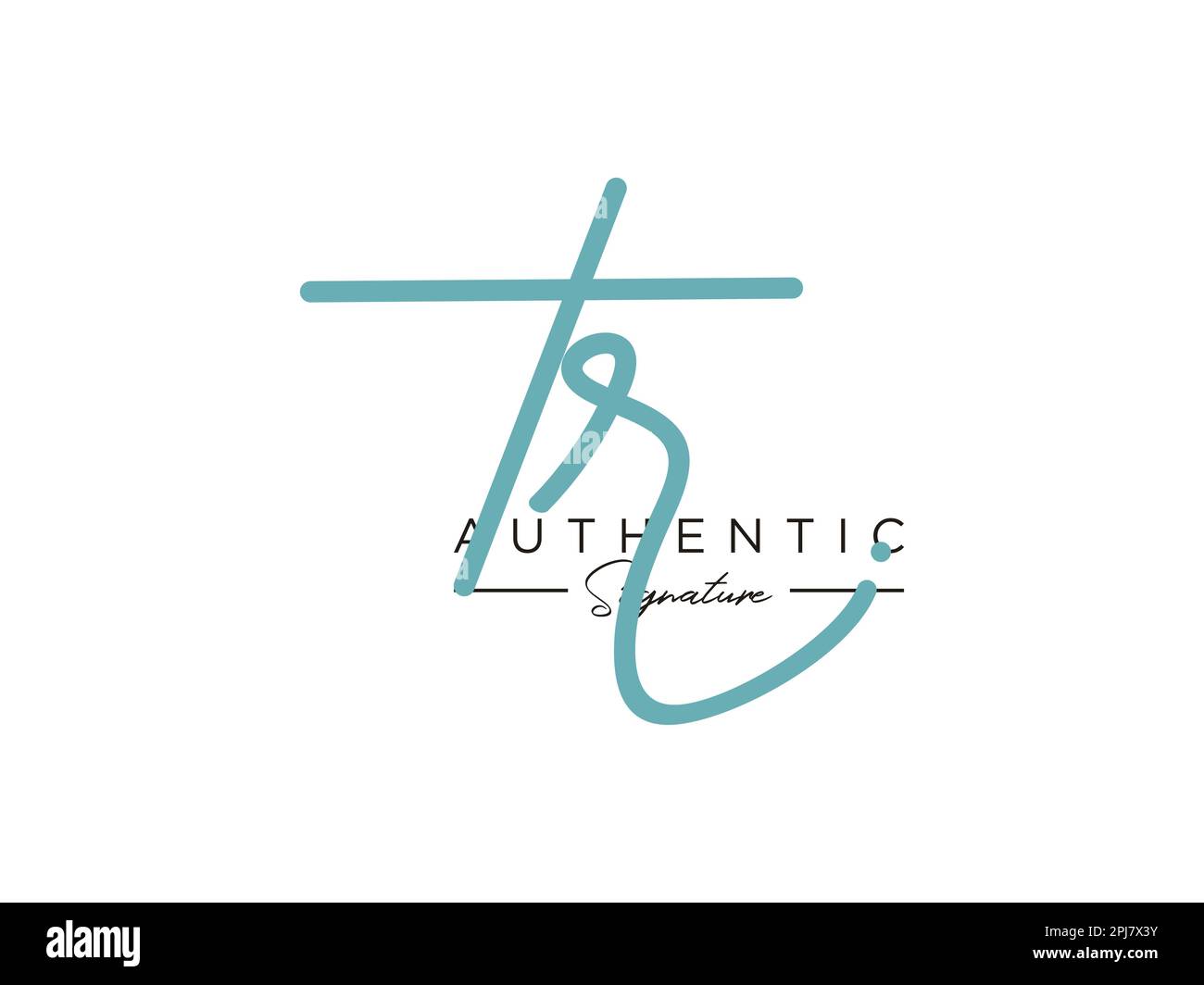 TR Signature Logo Template Vector Stock Vector Image & Art - Alamy