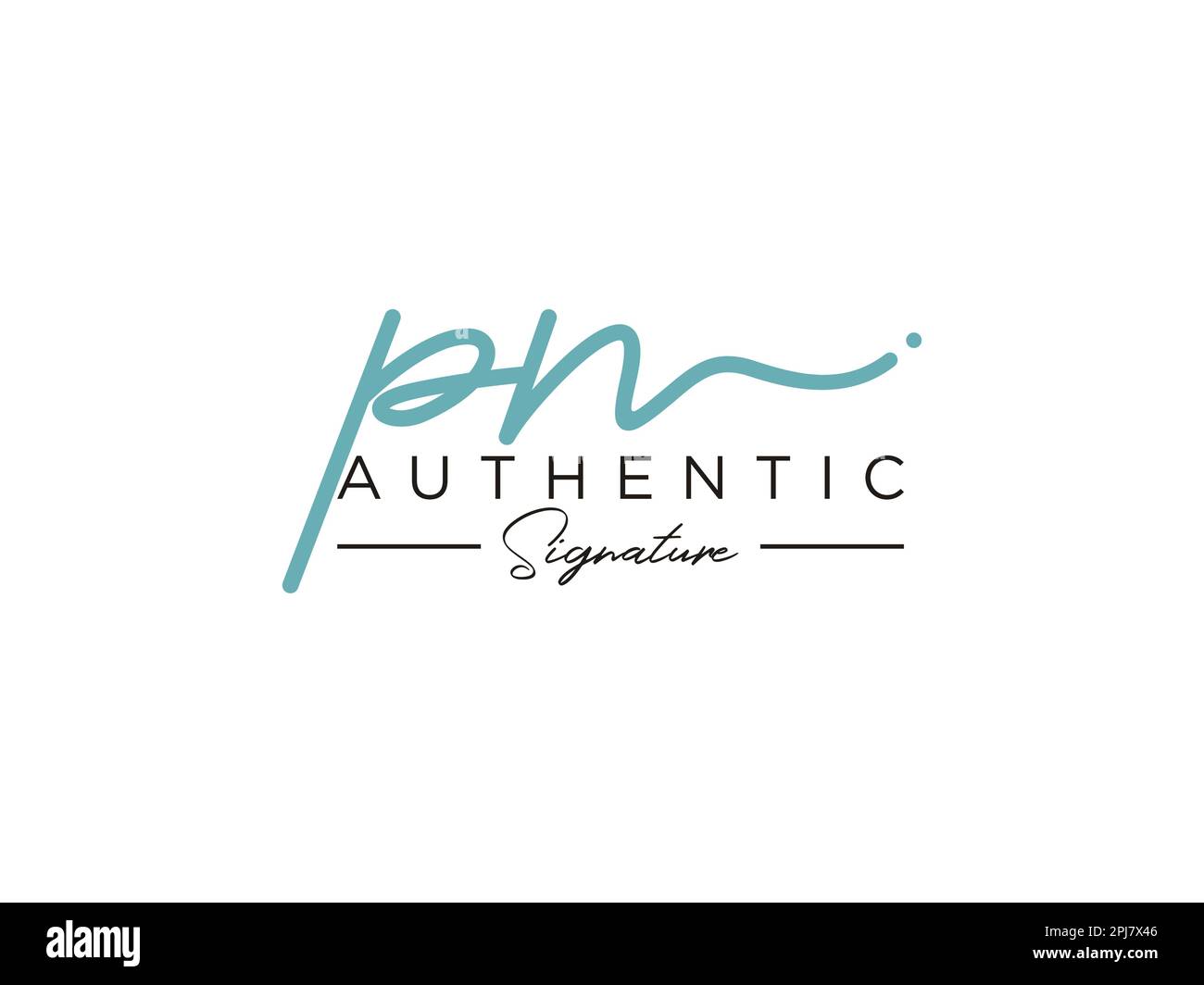 PM Signature Logo Template Vector Stock Vector Image & Art - Alamy