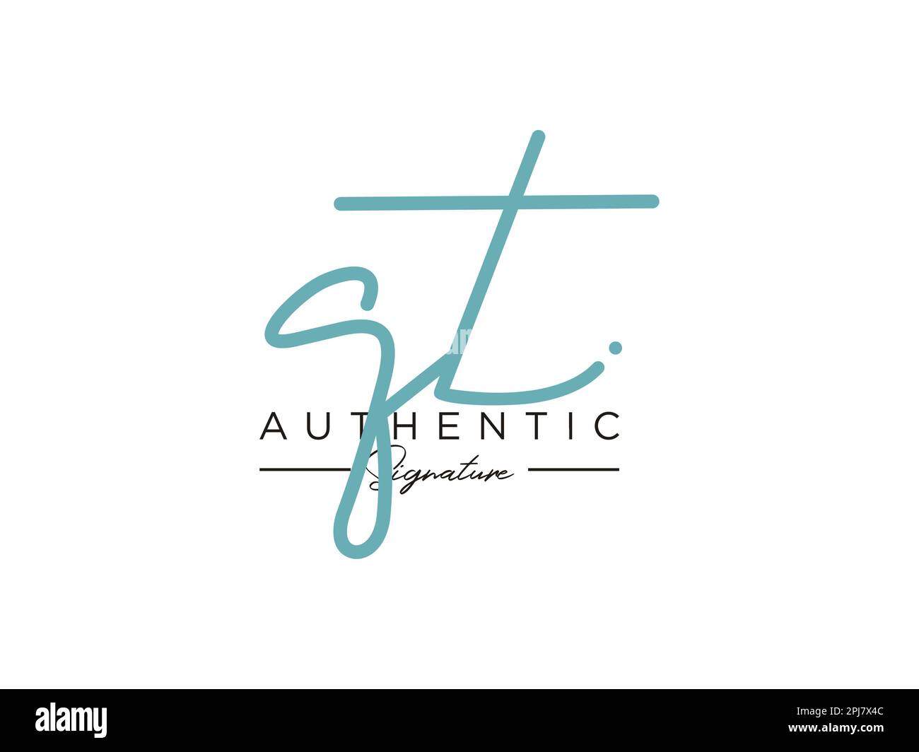 QT Signature Logo Template Vector Stock Vector Image & Art - Alamy