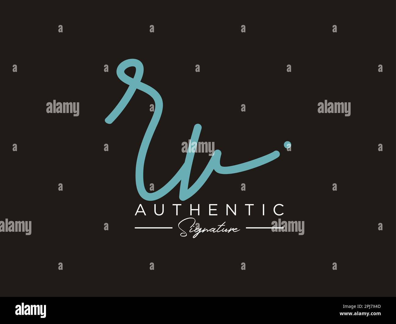 RV Signature Logo Template Vector Stock Vector Image & Art - Alamy