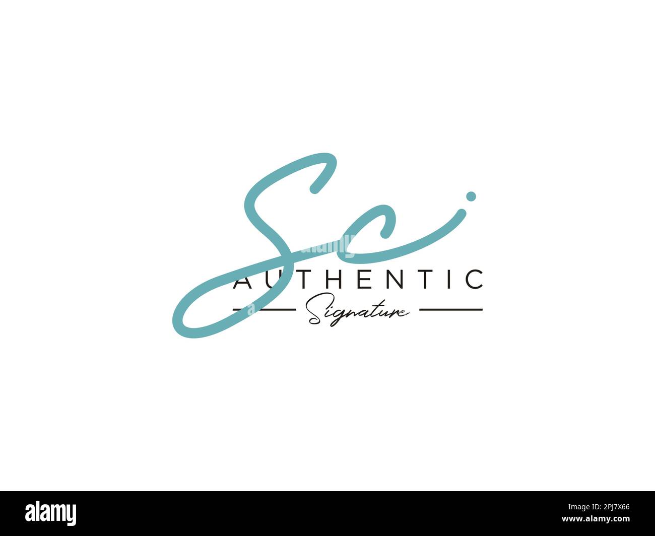 SC Signature Logo Template Vector Stock Vector Image & Art - Alamy