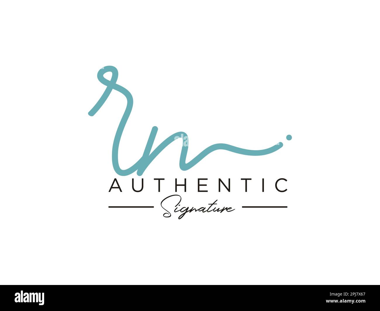 RM Signature Logo Template Vector Stock Vector Image & Art - Alamy