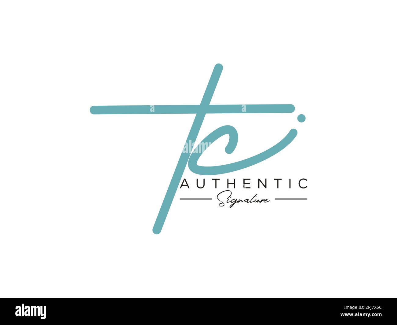 TC Signature Logo Template Vector Stock Vector Image & Art - Alamy