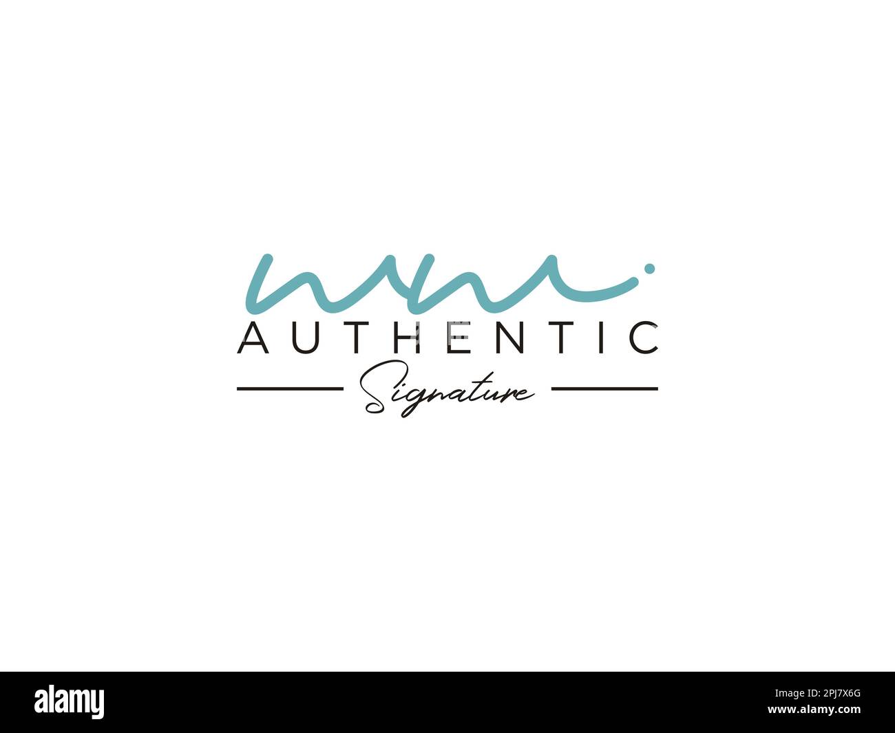 WW Signature Logo Template Vector Stock Vector Image & Art - Alamy