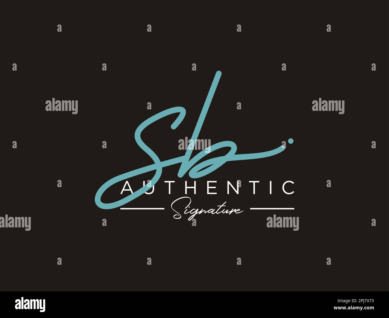 SB Signature Logo Template Vector Stock Vector Image & Art - Alamy