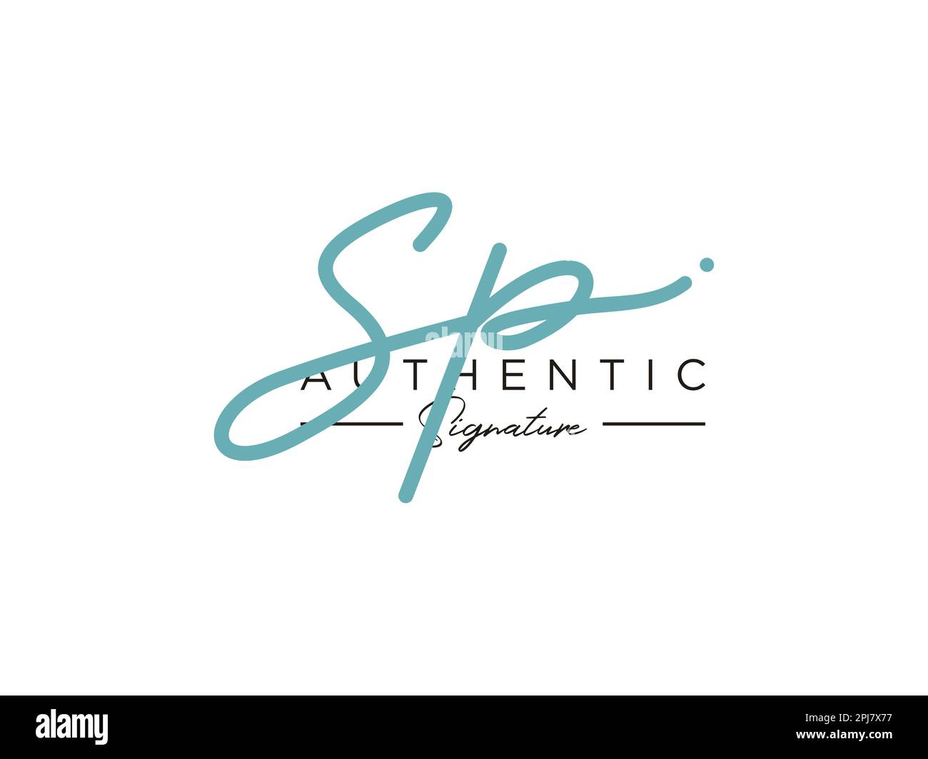 SP Signature Logo Template Vector Stock Vector Image & Art - Alamy