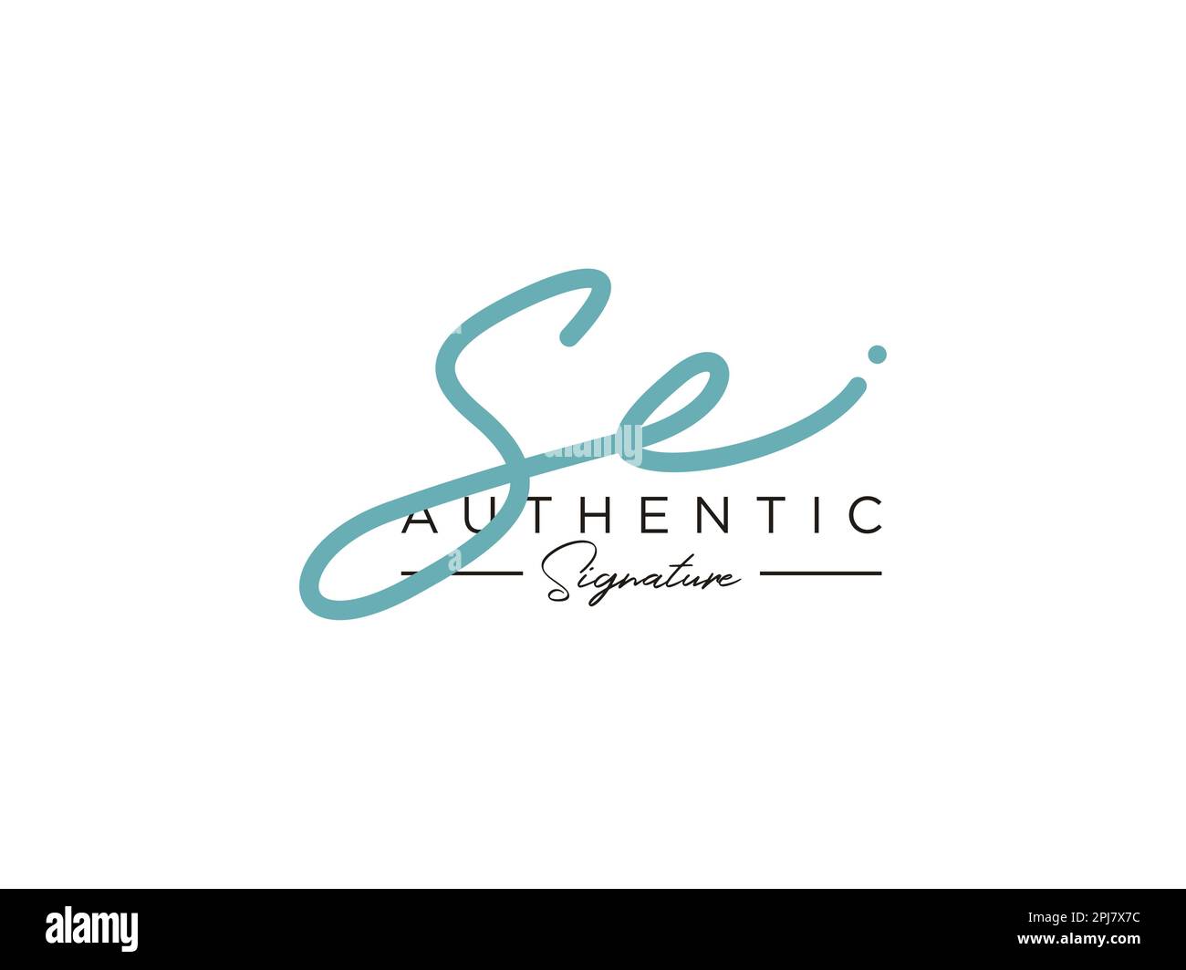 SE Signature Logo Template Vector Stock Vector Image & Art - Alamy
