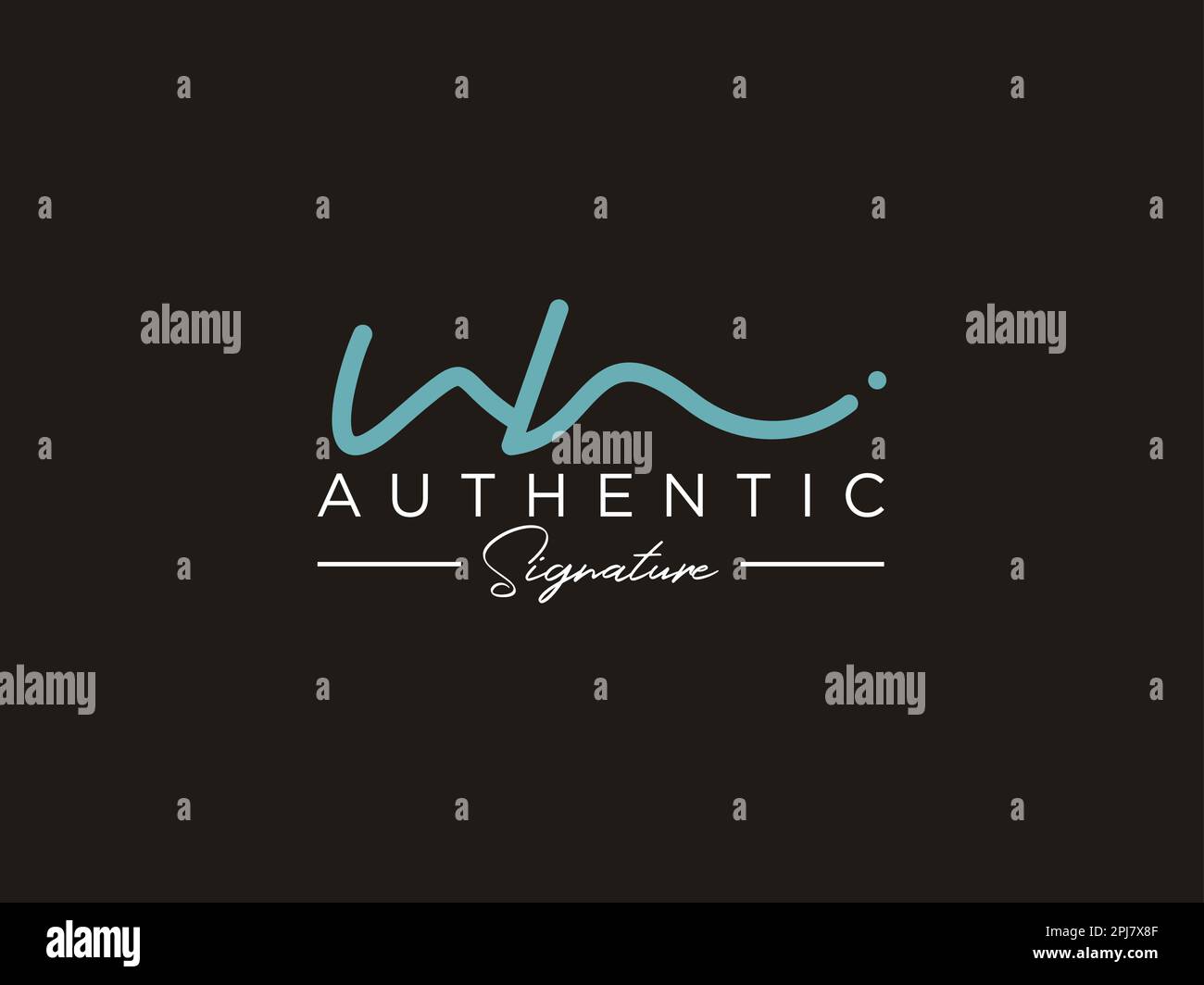 UN Signature Logo Template Vector Stock Vector Image & Art - Alamy