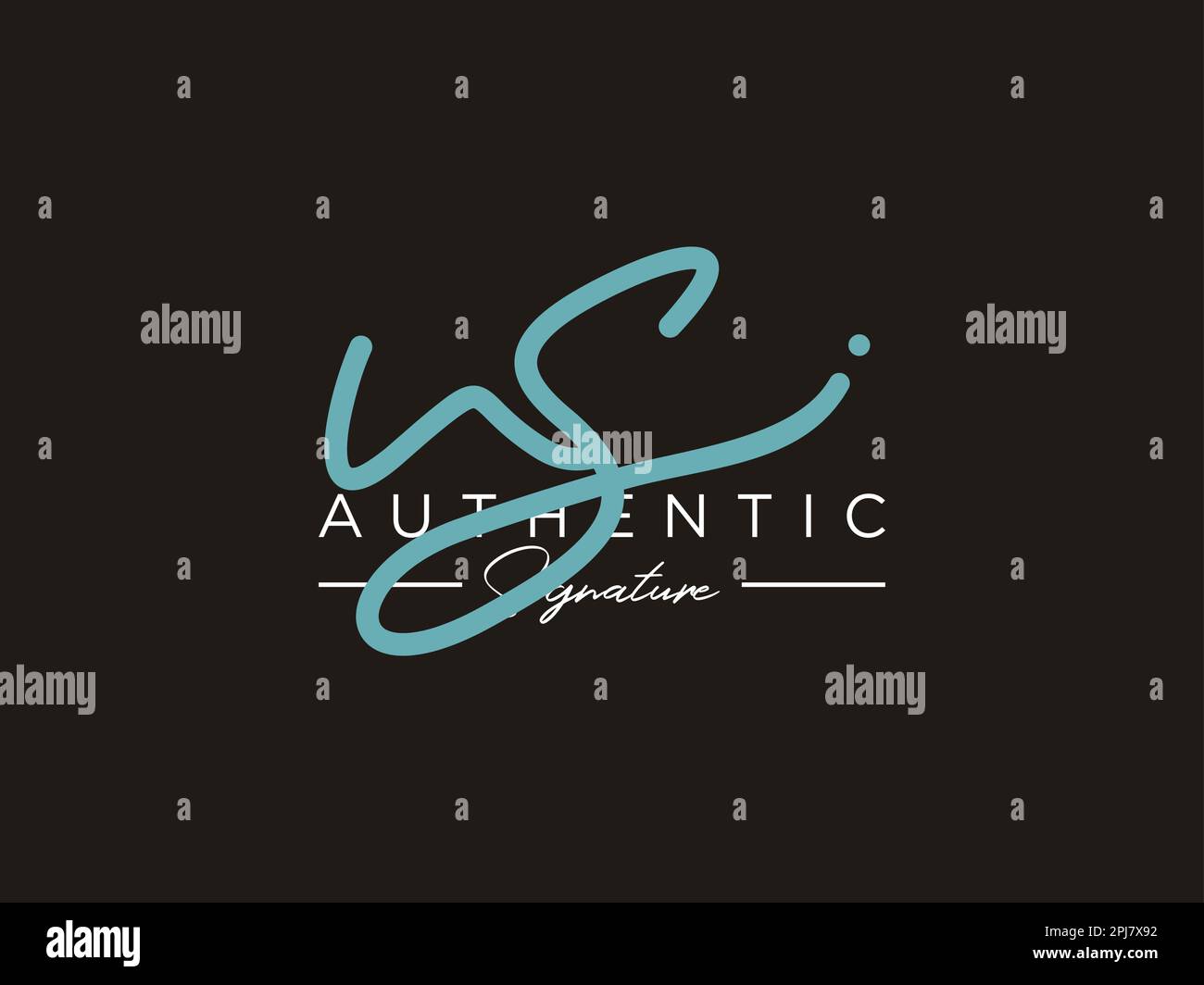 US Signature Logo Template Vector Stock Vector Image & Art - Alamy