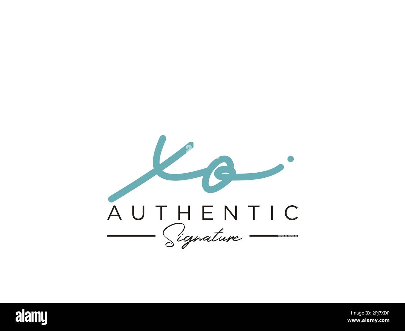 XO Signature Logo Template Vector Stock Vector Image & Art - Alamy