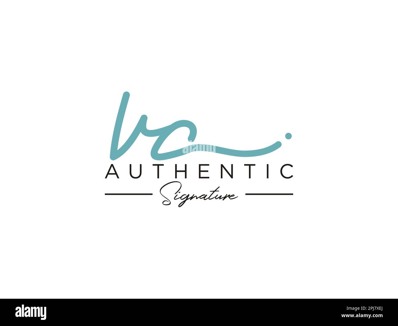 VA Signature Logo Template Vector Stock Vector Image & Art - Alamy