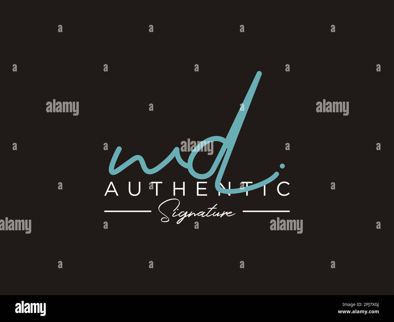 WD Signature Logo Template Vector Stock Vector Image & Art - Alamy