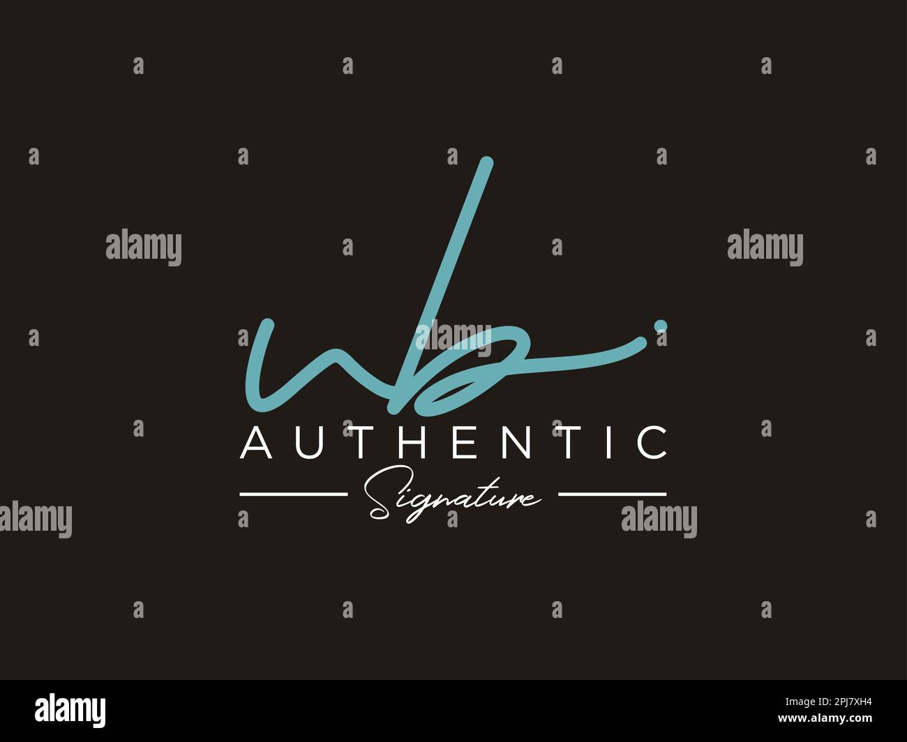 UB Signature Logo Template Vector Stock Vector Image & Art - Alamy