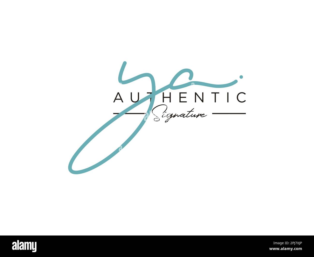 YA Signature Logo Template Vector Stock Vector Image & Art - Alamy