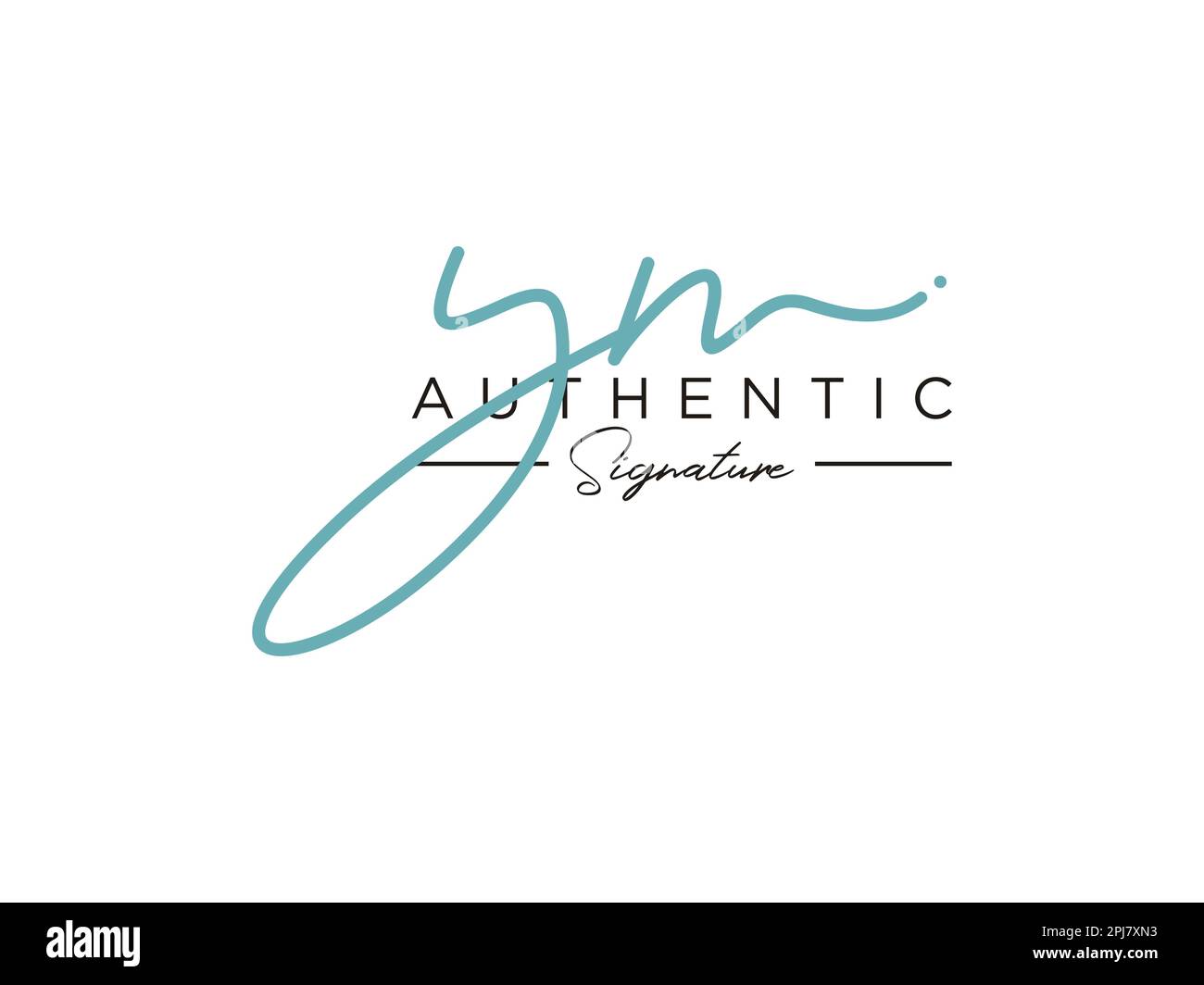 YM Signature Logo Template Vector Stock Vector Image & Art - Alamy