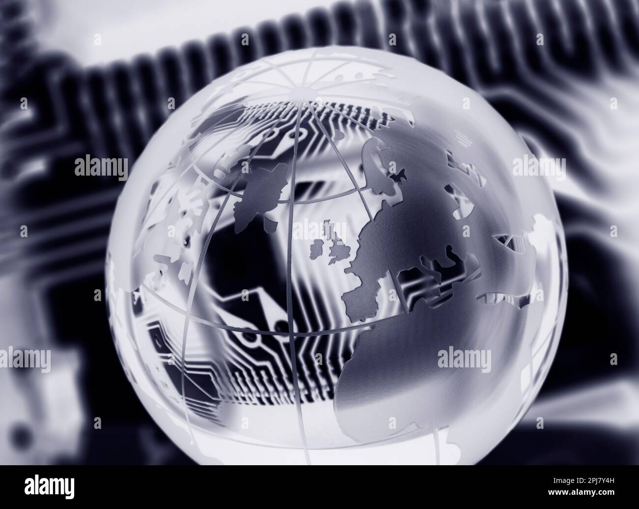 Global tech industry, conceptual image Stock Photo - Alamy