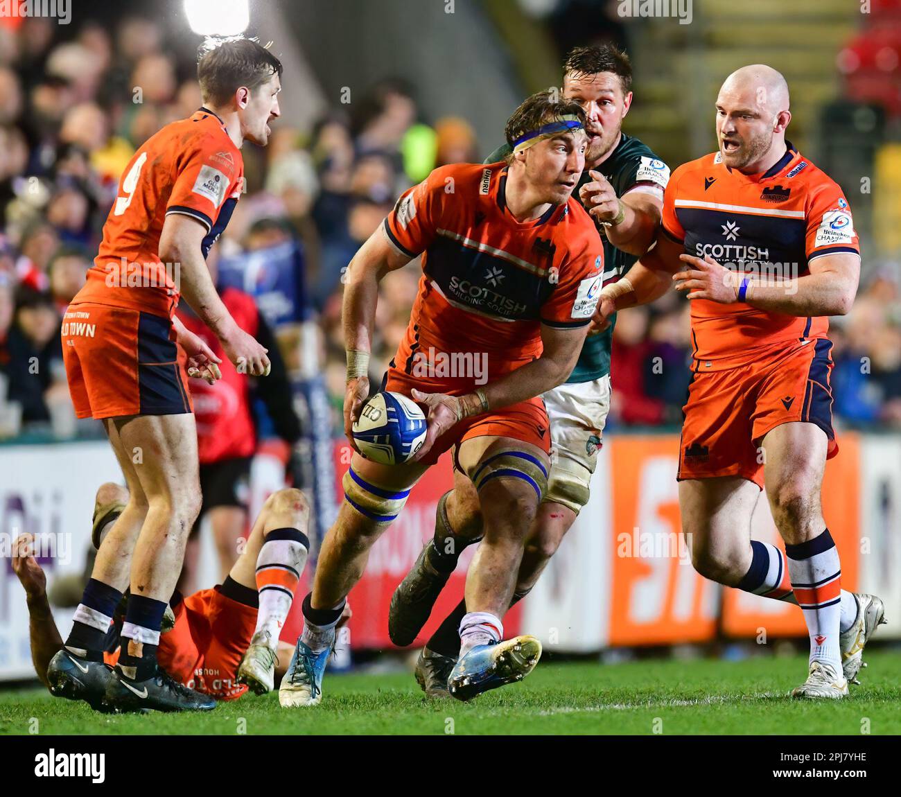 Leicester Tigers Rugby v Edinburgh Rugby Team at the Mattioli Stadium ...