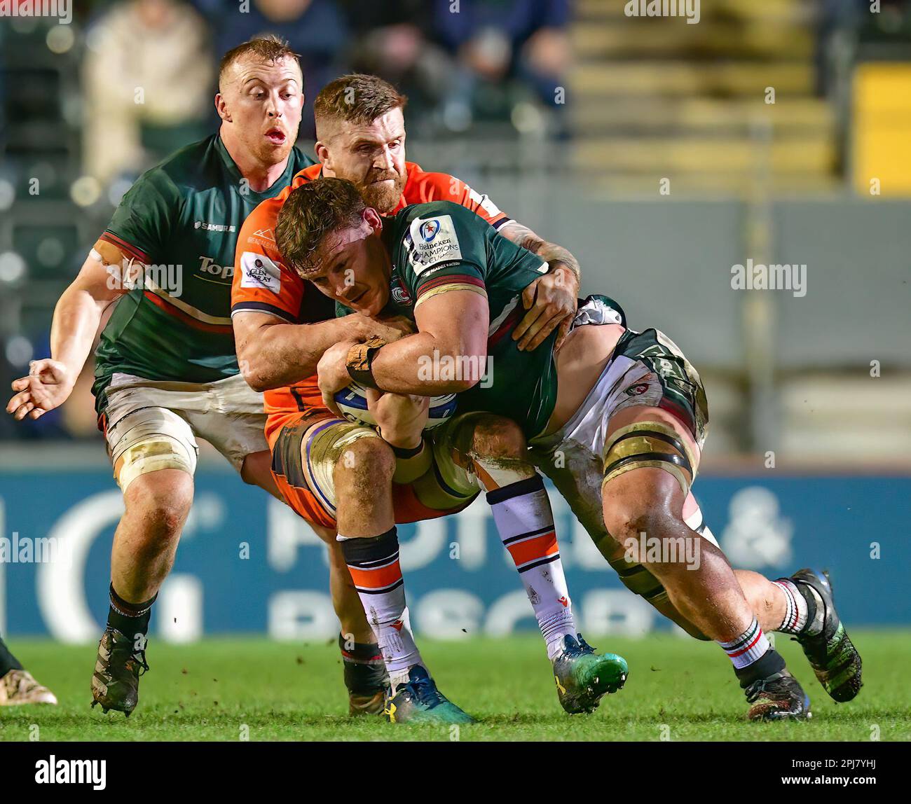 Leicester Tigers Rugby v Edinburgh Rugby Team at the Mattioli Stadium ...