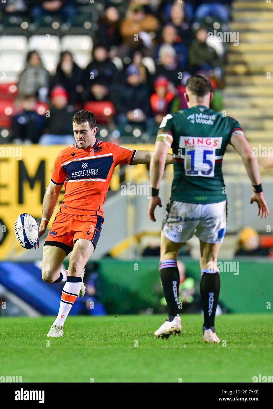 Leicester Tigers Rugby v Edinburgh Rugby Team at the Mattioli Stadium ...