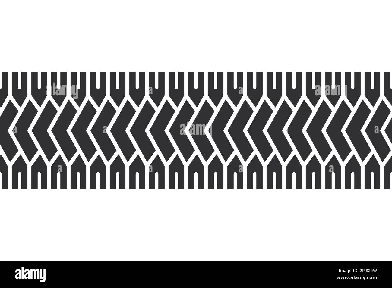 Auto tire tread seamless elements. Car tire patterns, wheel tyre tread track. Tyre print. Set of ...