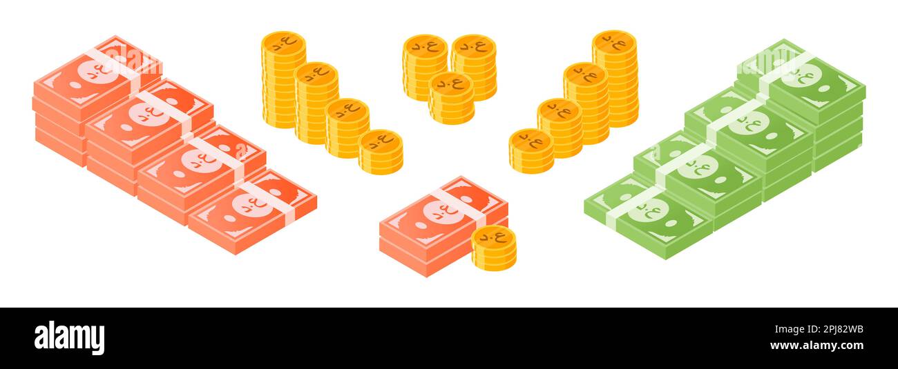 Iraqi Dinar Money and Coin Bundle Set Stock Vector Image & Art - Alamy
