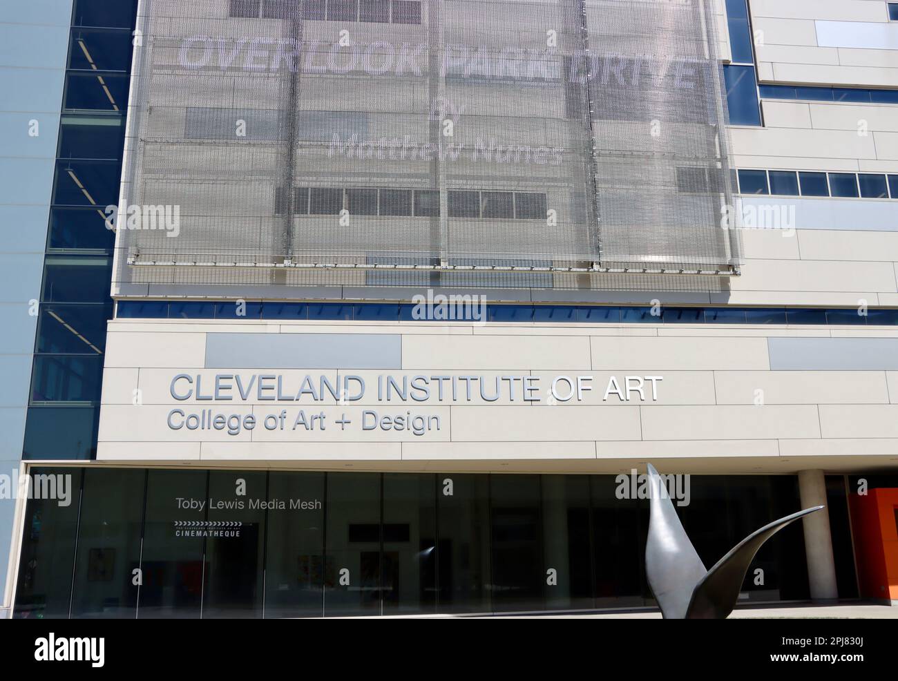 The George Gund building of Cleveland Institute of Art in Ohio Stock ...