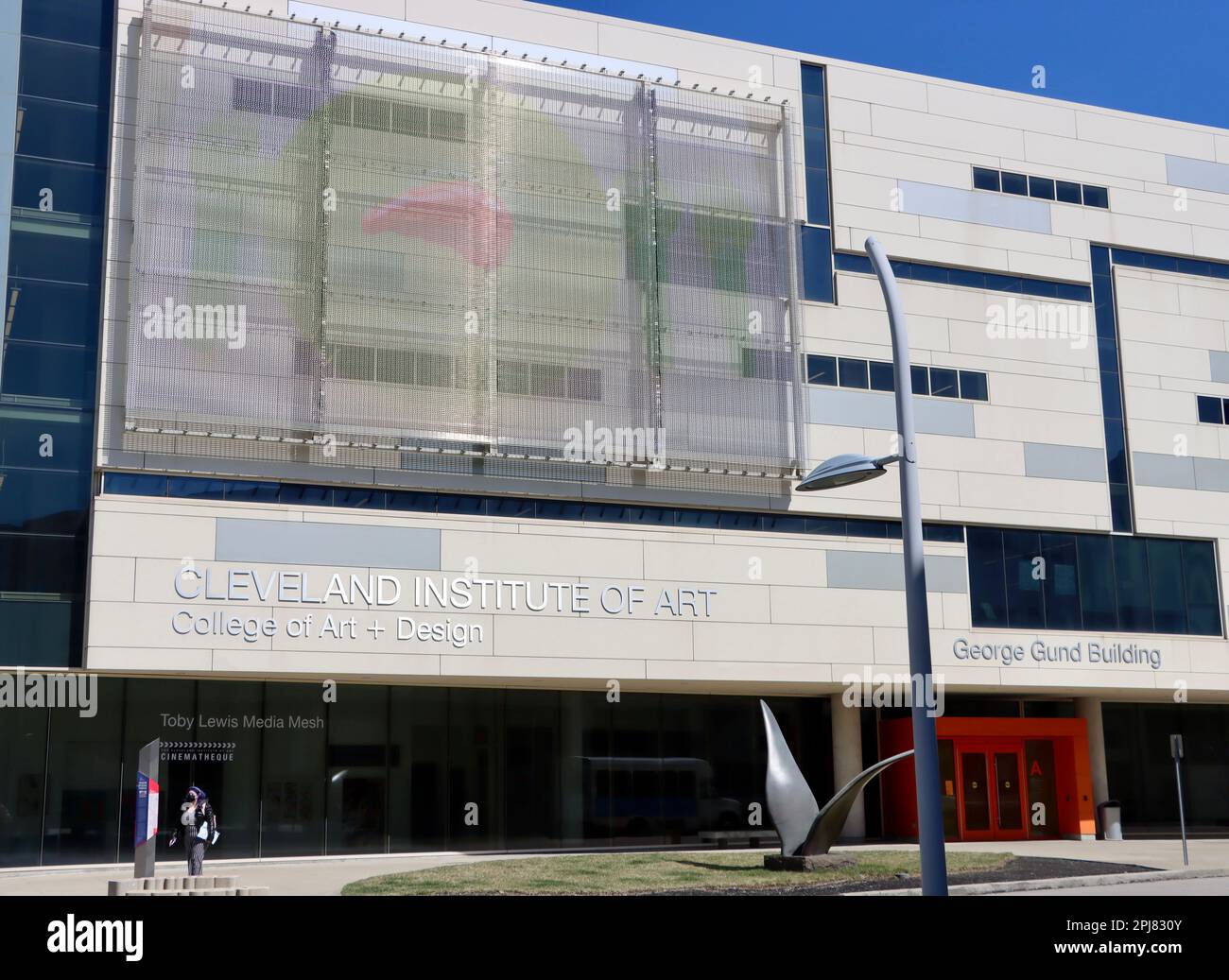 The George Gund building of Cleveland Institute of Art in Ohio Stock ...