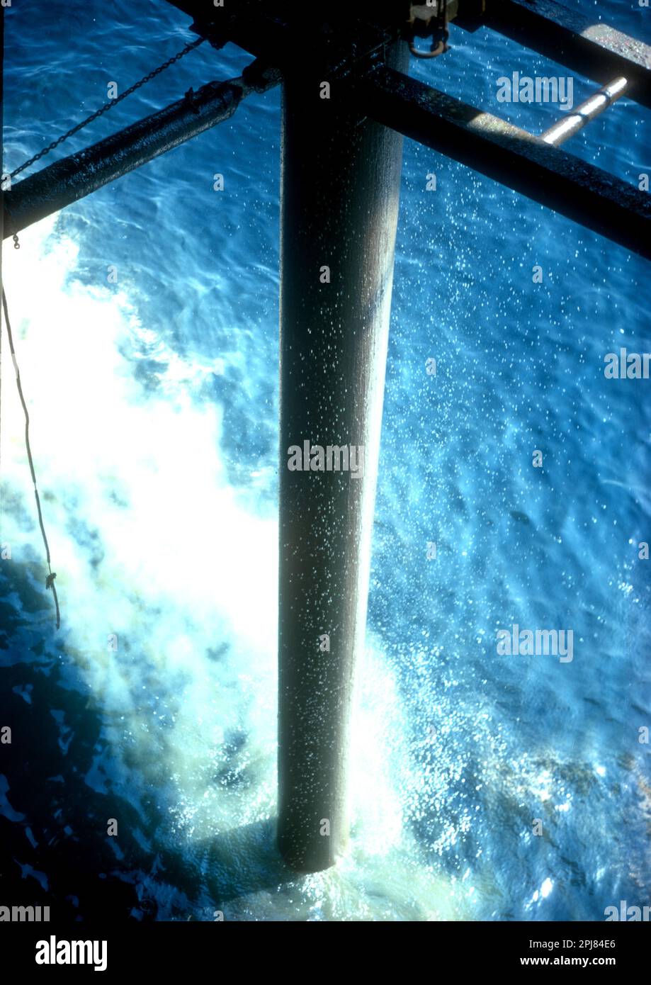 Offshore oil production in Sharjah, 1975, UAE Stock Photo - Alamy
