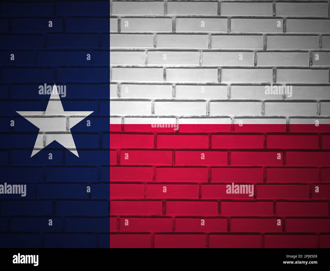 Brick wall Texas state flag background. 3d illustration Stock Photo - Alamy