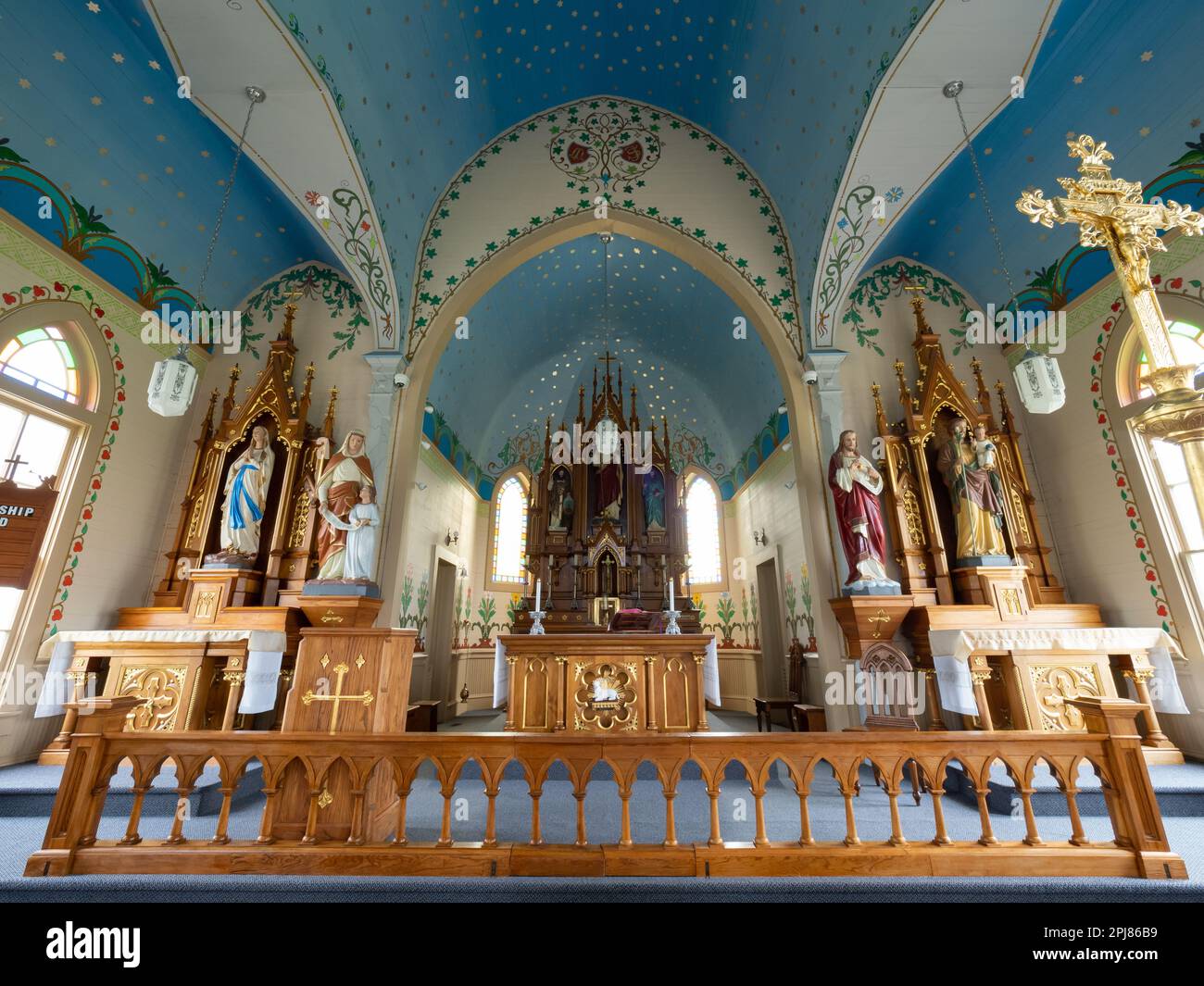 Altar in a Painted Church, St. Cyril and Methodius German Catholic ...