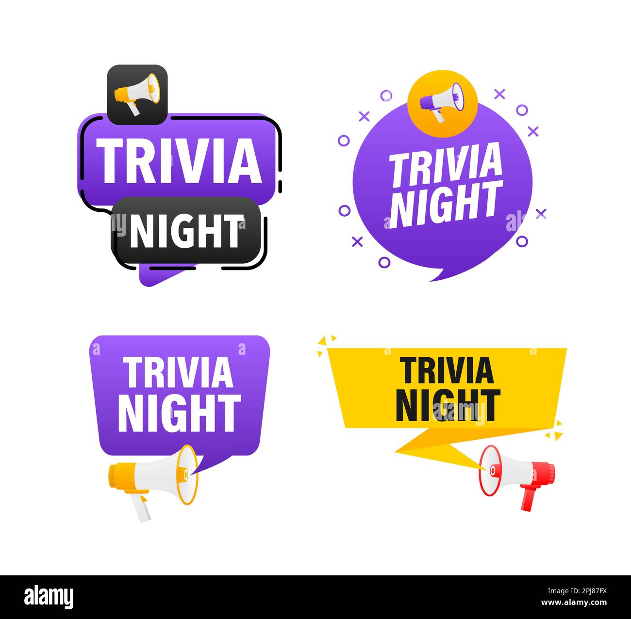 Ribbon banner text trivia hi-res stock photography and images - Alamy