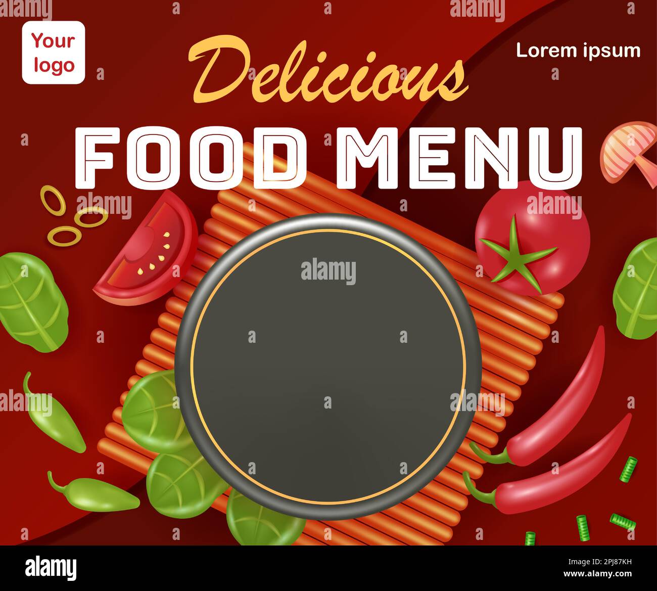 Plate of burgers Stock Vector Images - Alamy