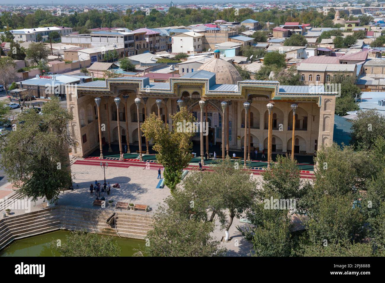 BUKHARA, UZBEKISTAN - SEPTEMBER 09, 2022: View from the Shukhov tower ...
