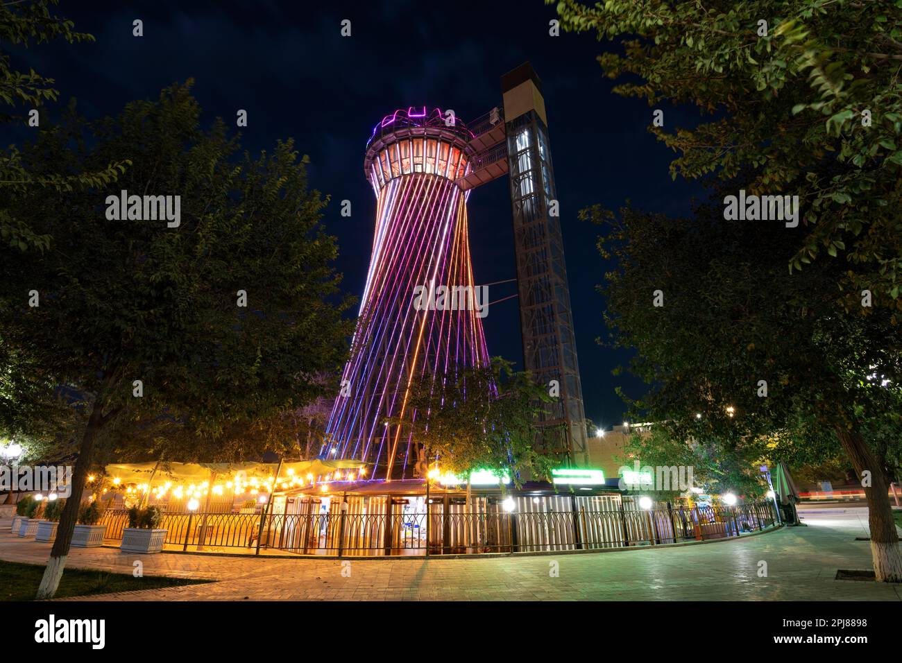 BUKHARA, UZBEKISTAN - SEPTEMBER 10, 2022: View of the Shukhov Tower ...