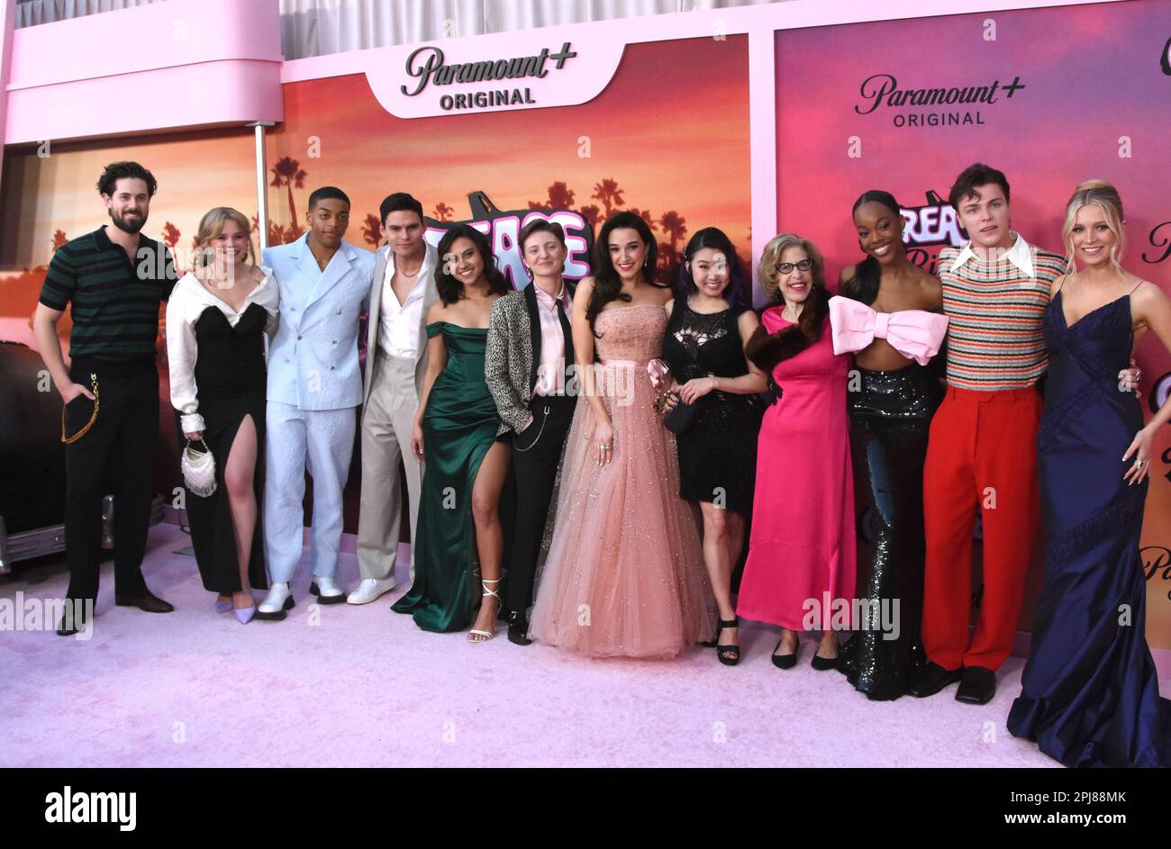 Los Angeles, California, USA 29th March 2023 (L-R) Chris McNally, Niamh ...