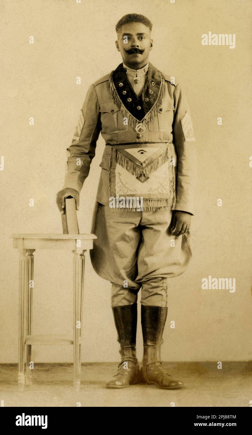 Masonic photo. Cuban Freemason L. Menendez, Military and Master Mason ...