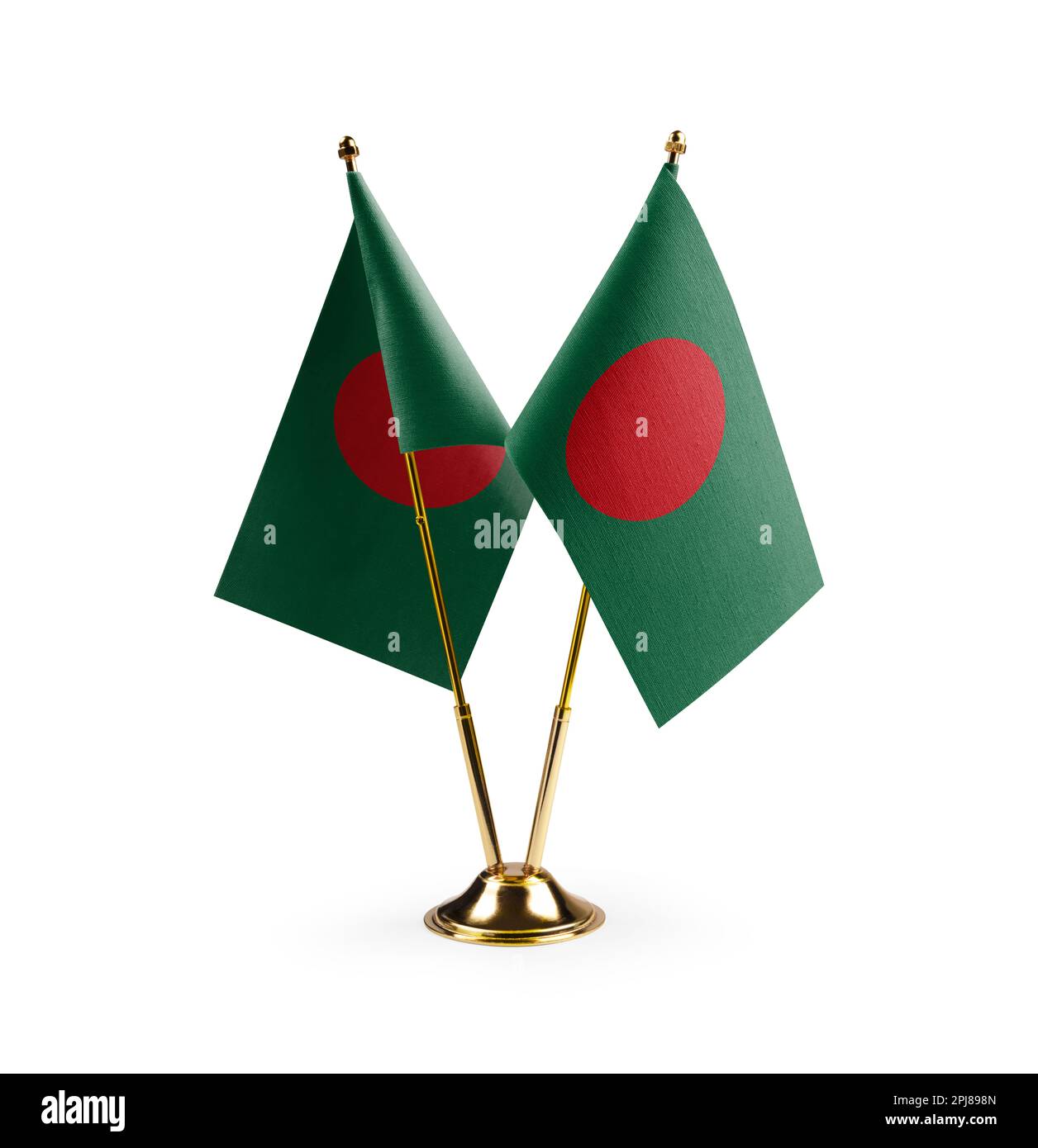 Small national flags of the Bangladesh on a white background Stock ...