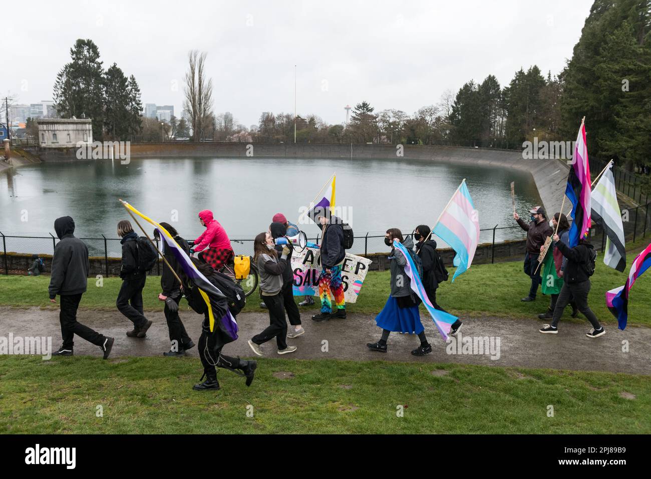 Seattle, USA. 31st Mar, 2023. International Transgender Day of ...