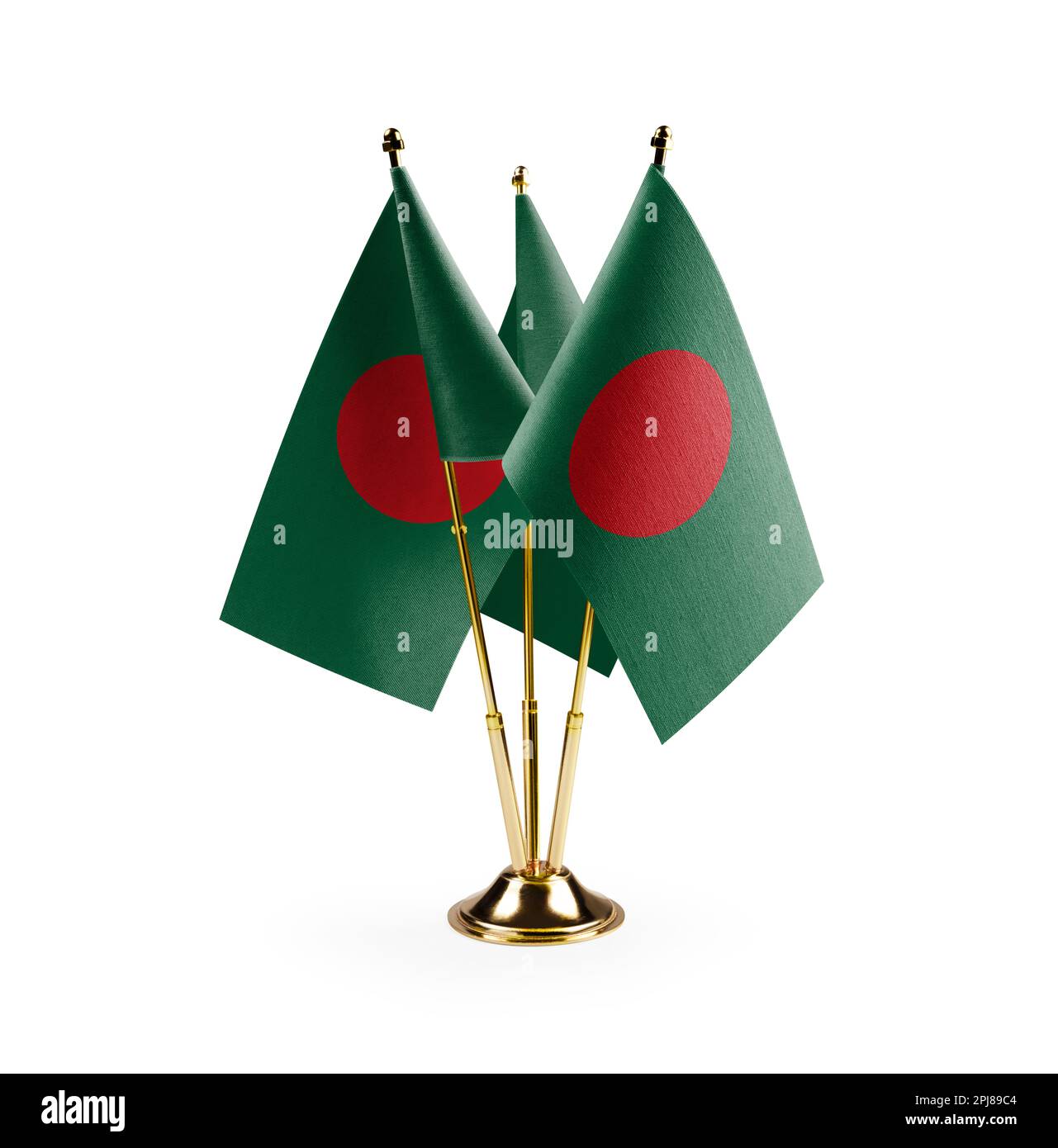 Small national flags of the Bangladesh on a white background Stock ...