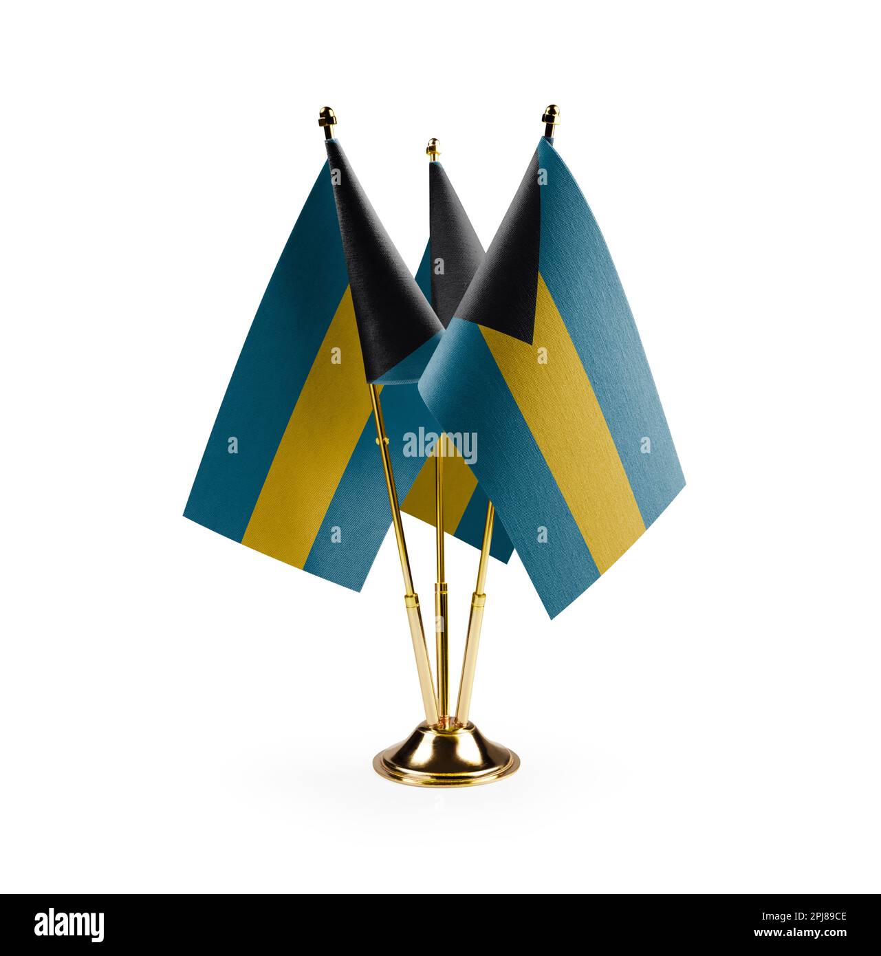 Small national flags of the Bahamas on a white background Stock Photo ...
